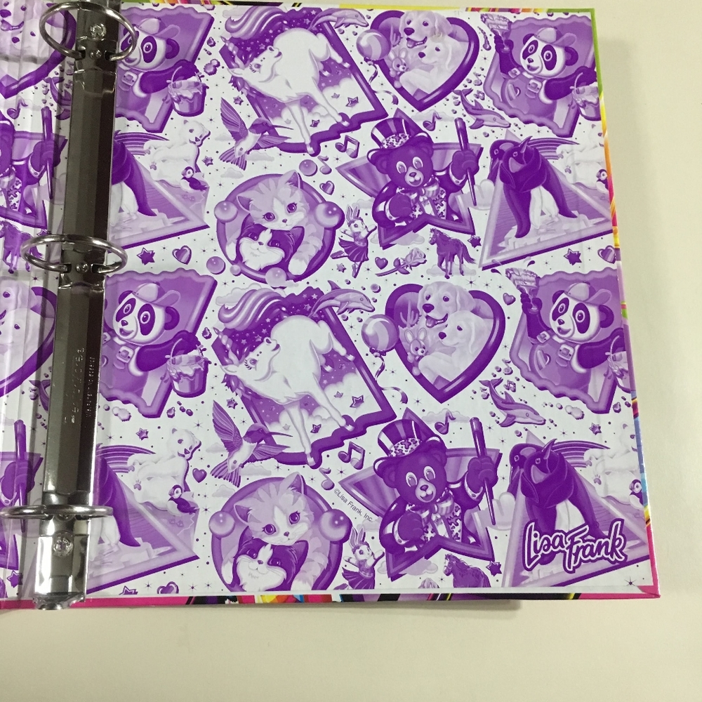 Lisa Frank Hollywood Bear Binder - Gem